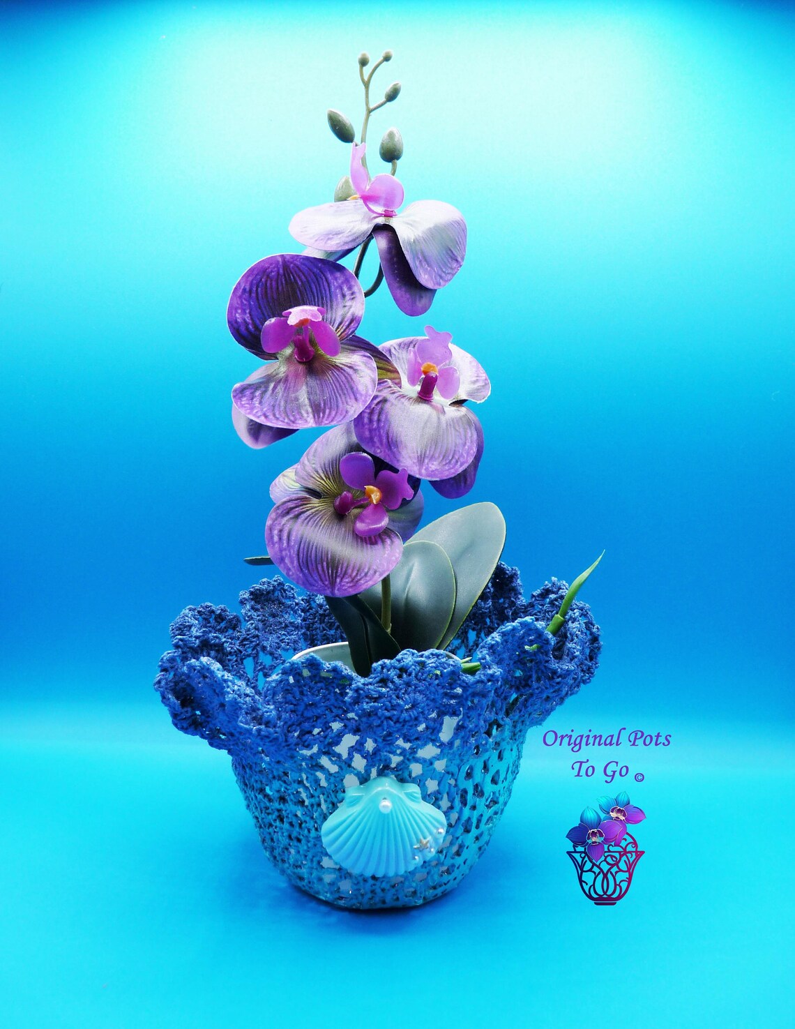 Orchid Pot, Originalstogo, Fan Coral Pot, Flower Pot, Planter, Lace Pot ...