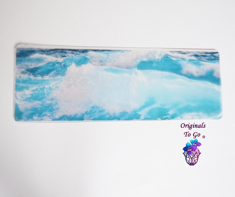Beach Wave Bookmark: Semi-transparent Ocean Theme - Etsy