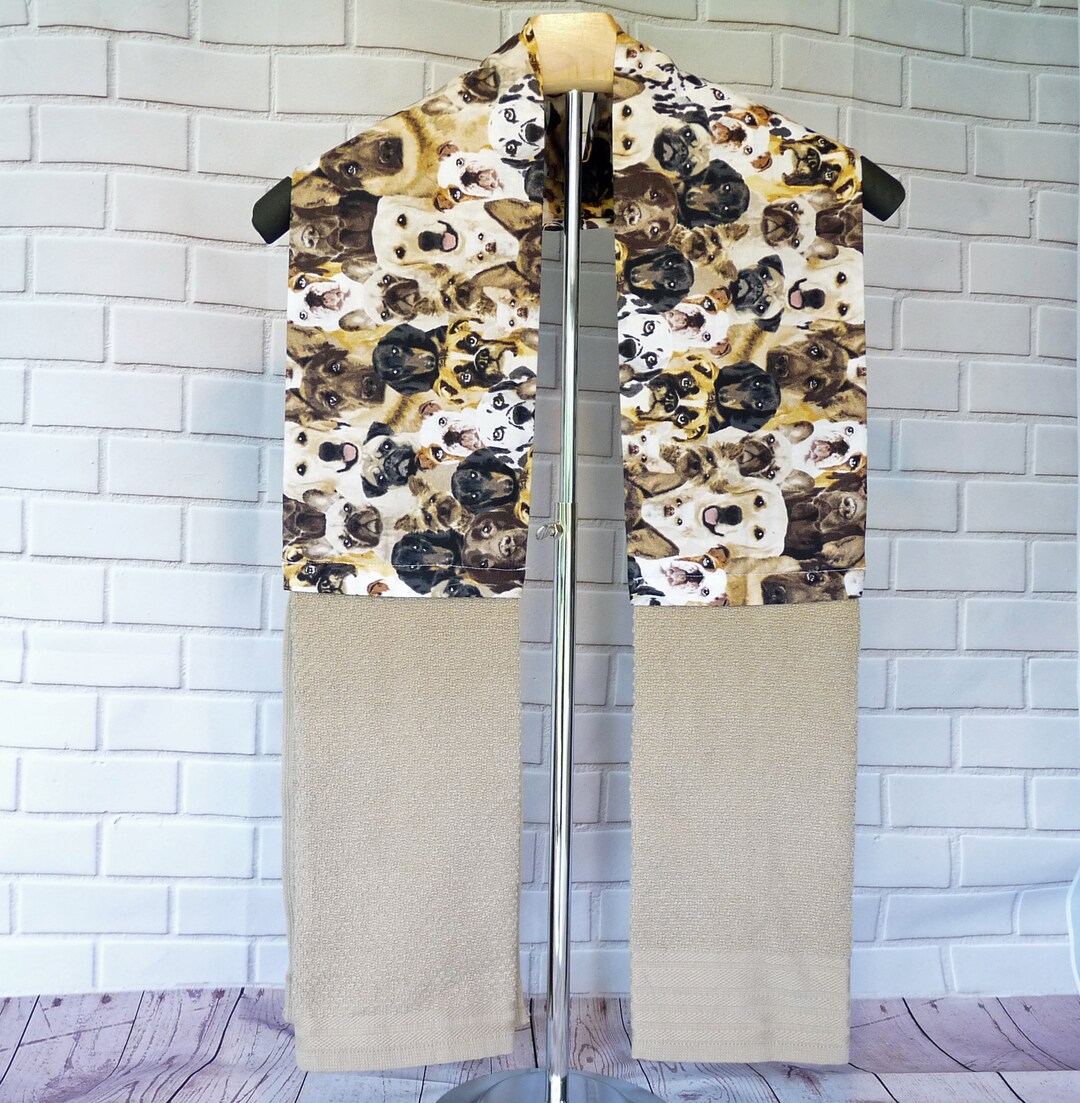 Dog Boa Towel Kitchen Towel Boa Cooks Towel Pet Bath Towel Brown Tan ...