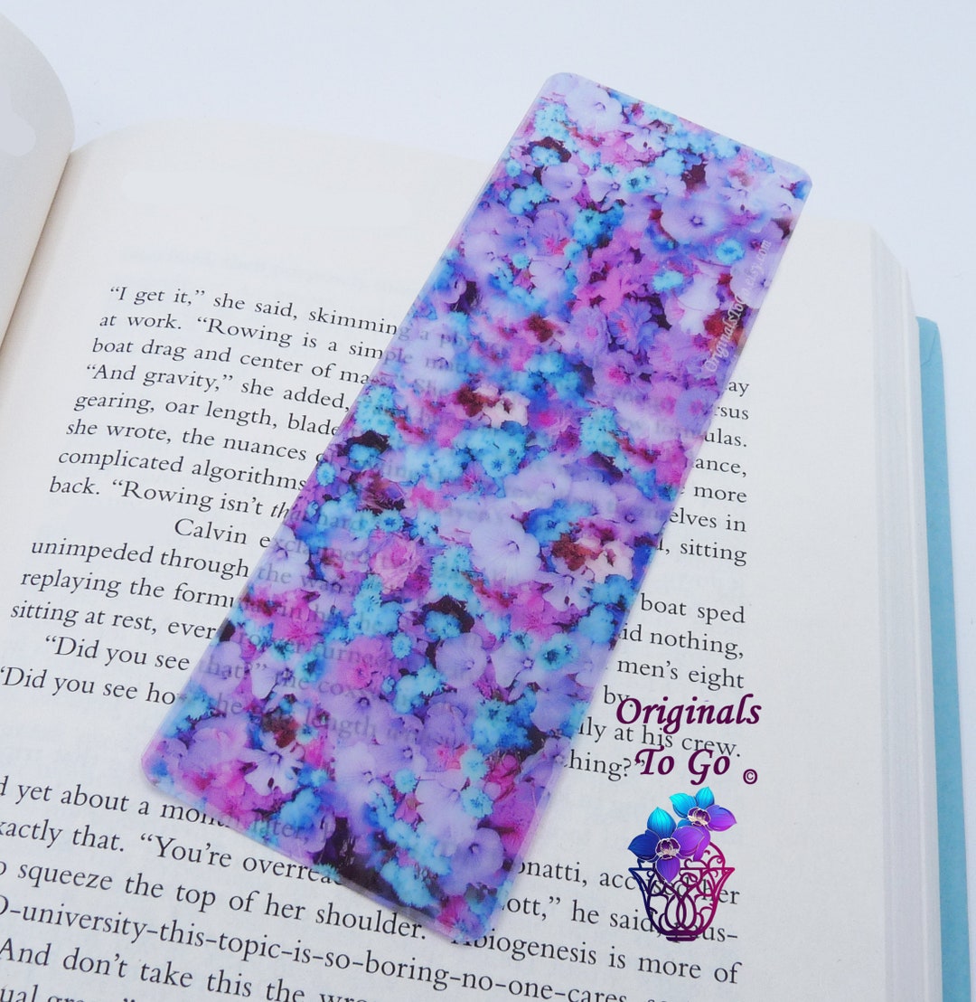 Matte Blossom Windfall Bookmark, Flower Bookmark, Semi Transparent ...