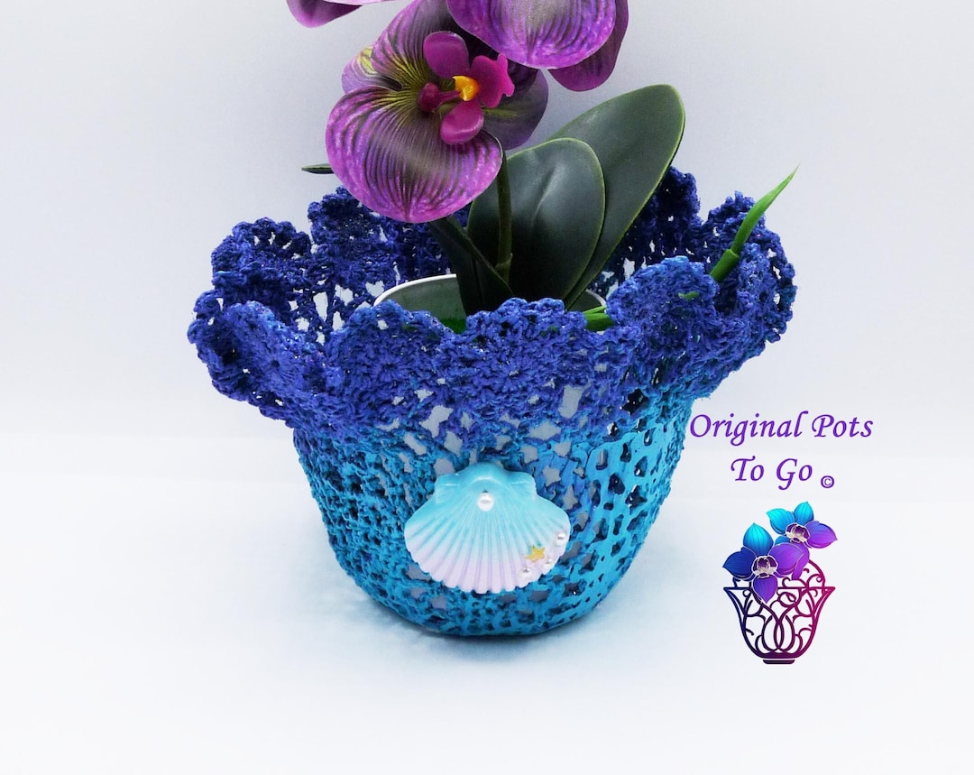 Orchid Pot, Originalstogo, Fan Coral Pot, Flower Pot, Planter, Lace Pot ...
