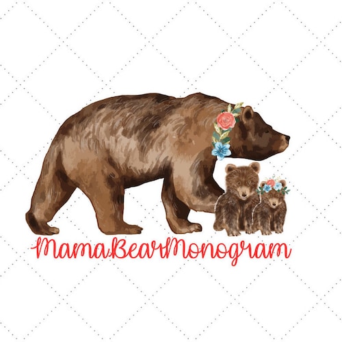 MamaBearMonogram - Etsy