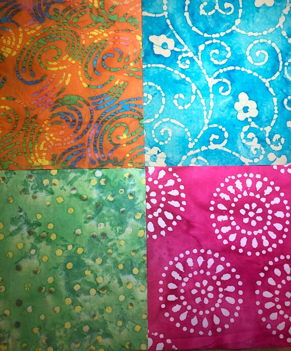 Batik Layer Cake 10 Inch Squares Quilting Fabric15 Different - Etsy
