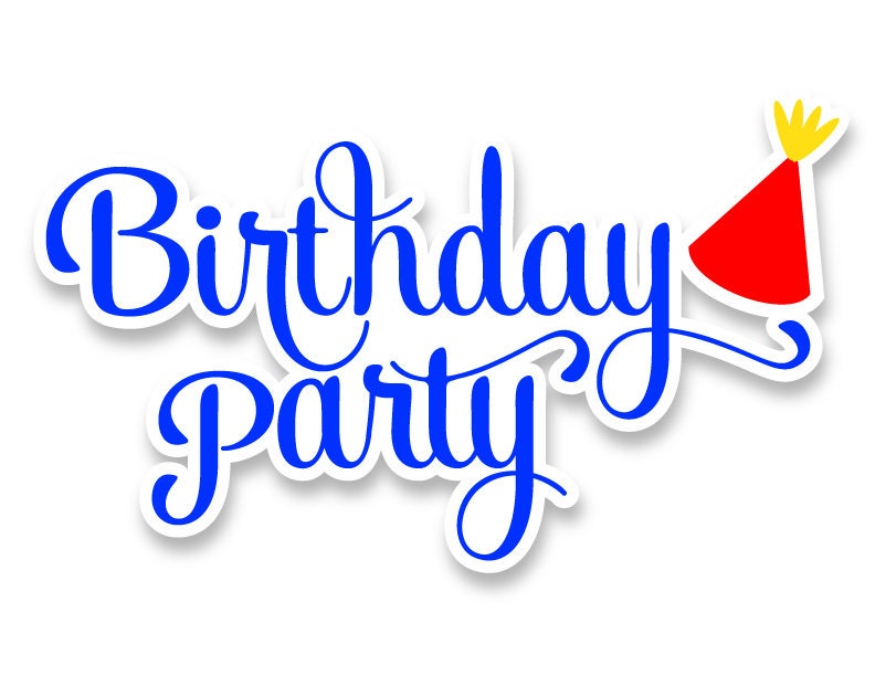 Happy Birthday Clip Art, Birthday Party SVG, Birthday EPS. Commercial ...