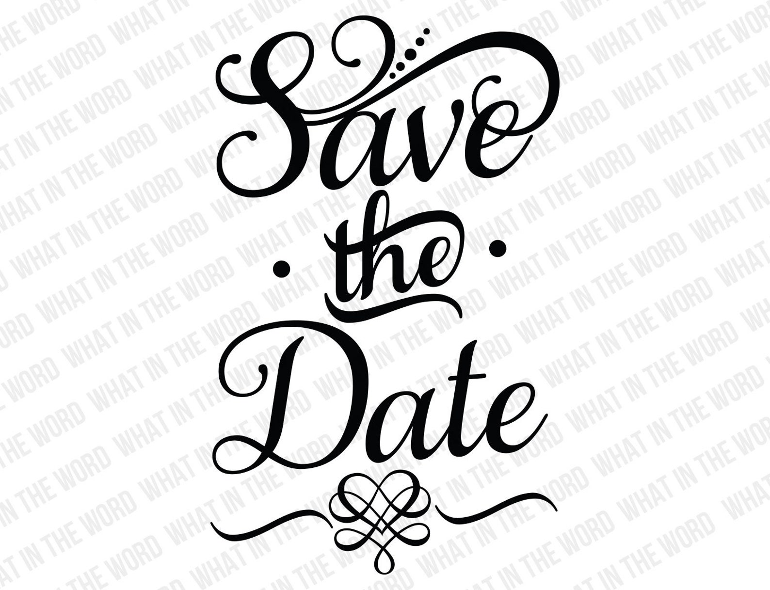 Save The Date SVG