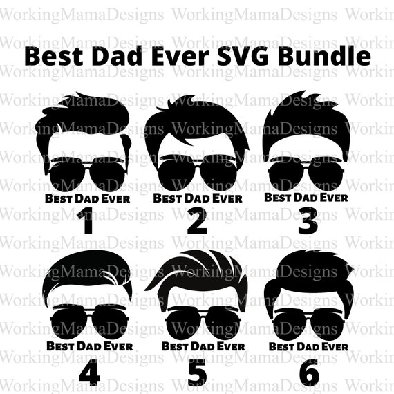 Best Dad Ever SVG Bundle - Etsy