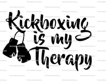 Kickboxer Svg Png Kickboxer Silhouette Punching Bag Kickboxer Vector ...