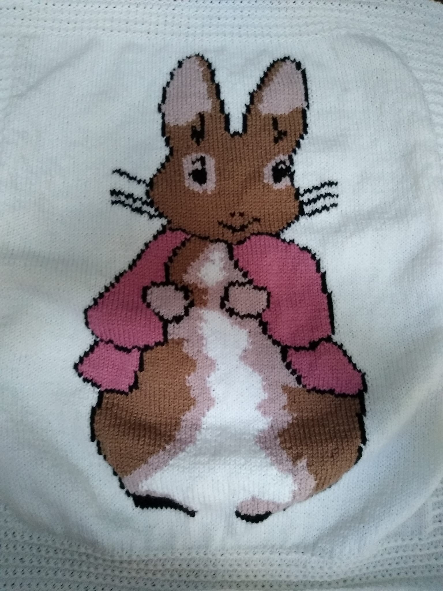 Flopsy Bunny Baby Blanket Knitting Pattern With Chart and Full - Etsy