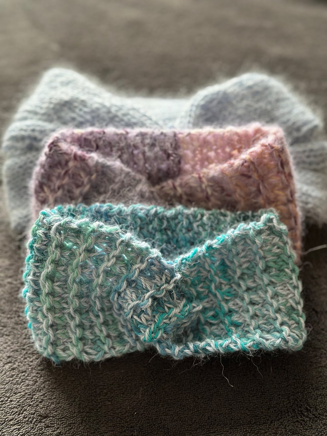 Hand Knitted Real Wool Head Bands, Adult and Children Sizes, Hand ...