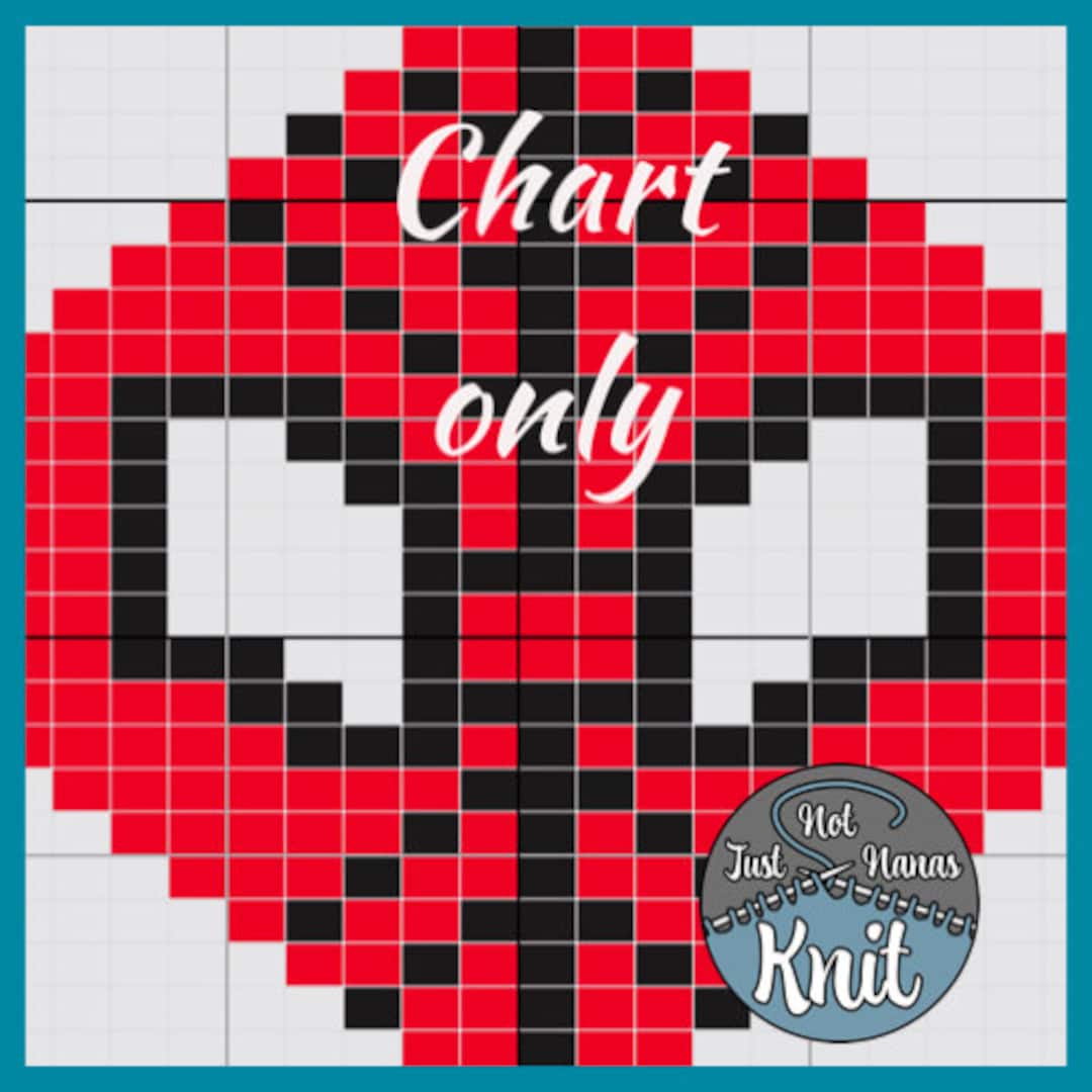 CHART ONLY Small Spider-man Chart, Ideal for Knitting, Crochet, Cross ...