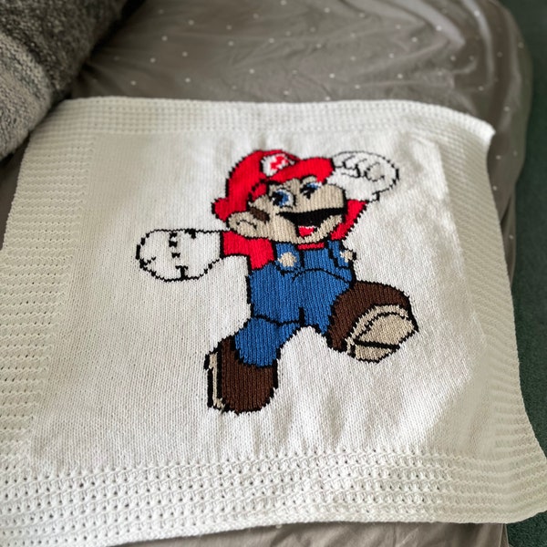 Hand Knit Blanket - Etsy