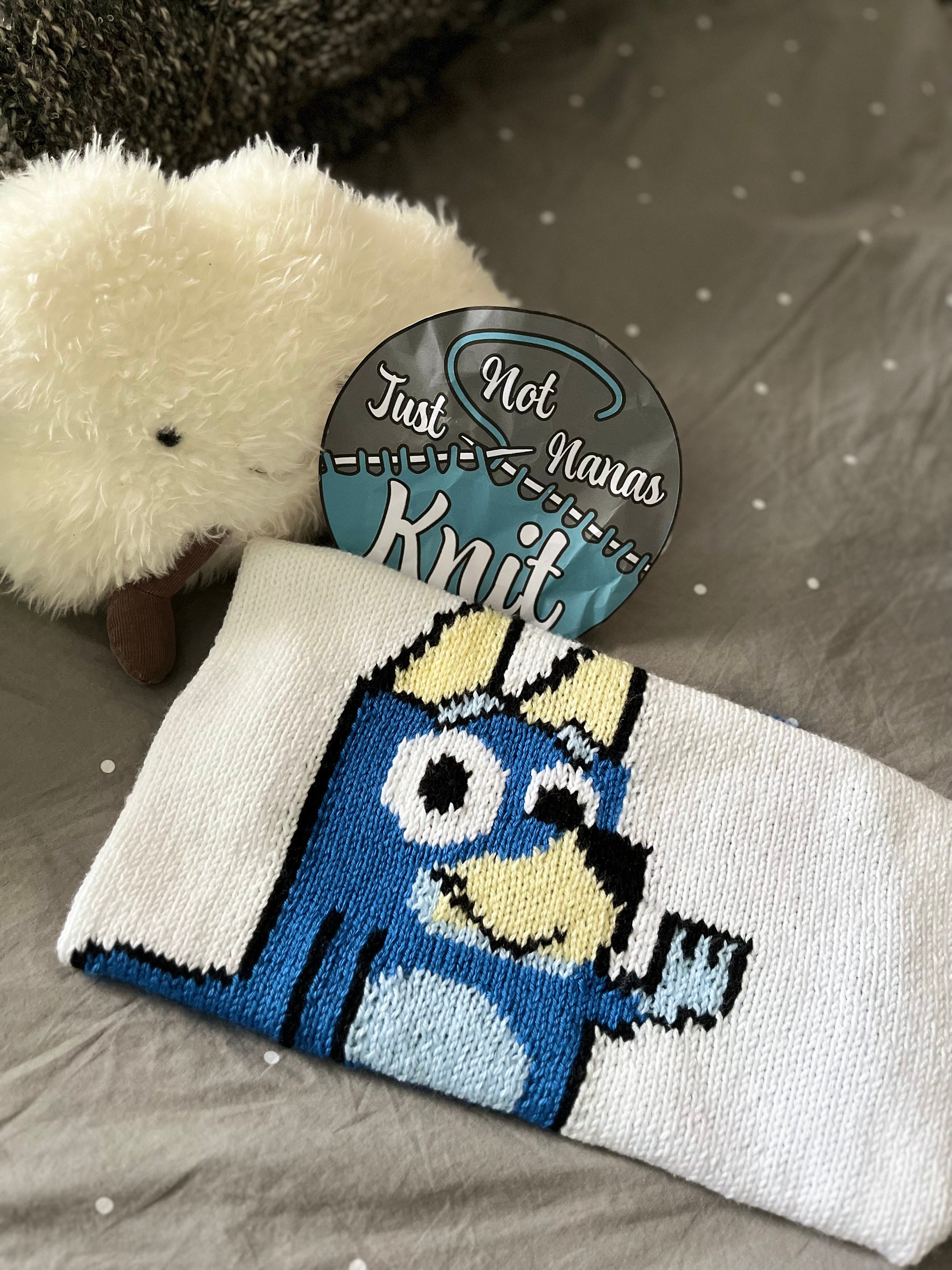 Bluey Heeler Baby Blanket Knitting Pattern With Chart and Full - Etsy ...