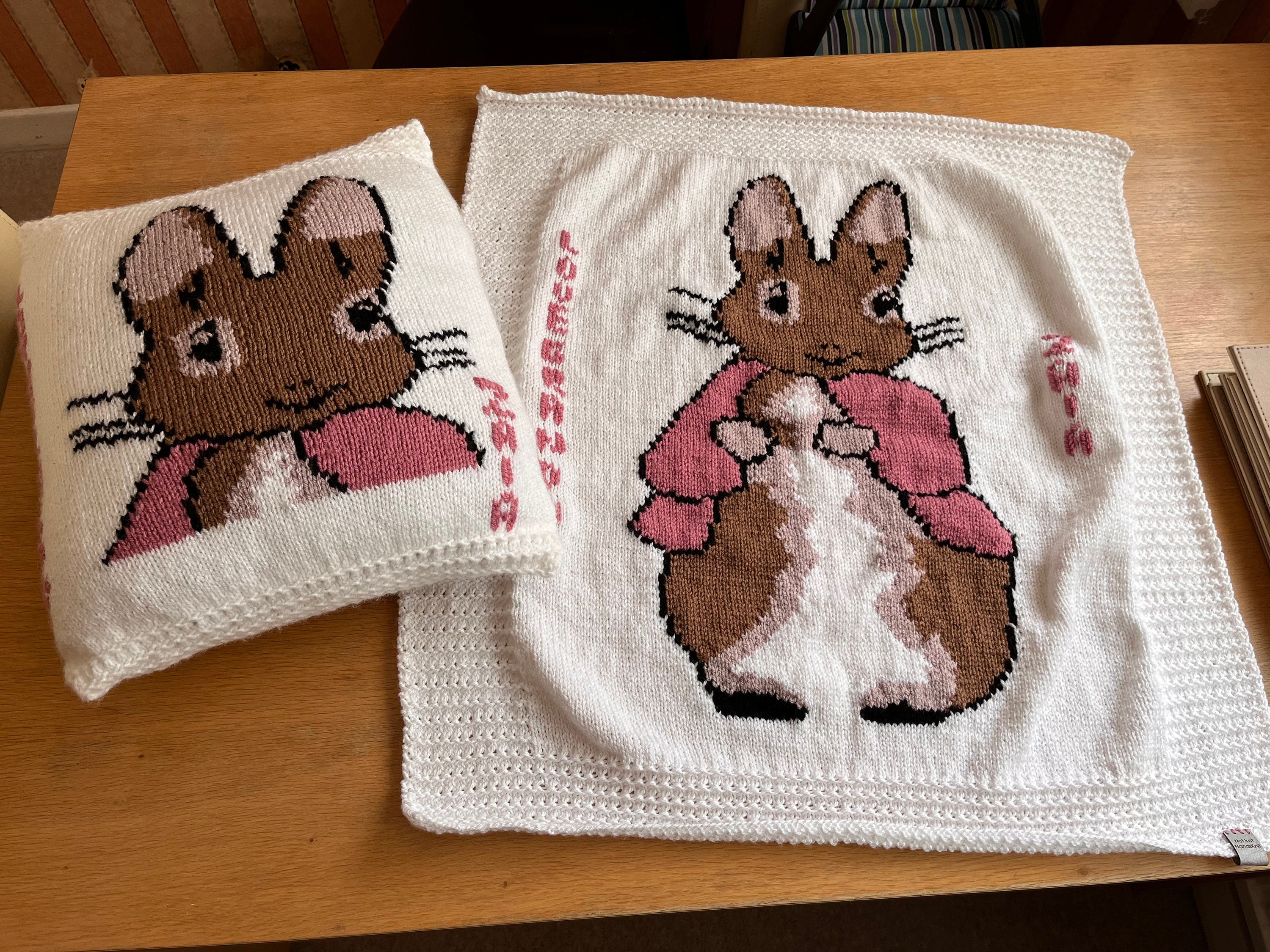 Flopsy Bunny Baby Blanket Knitting Pattern With Chart and Full - Etsy