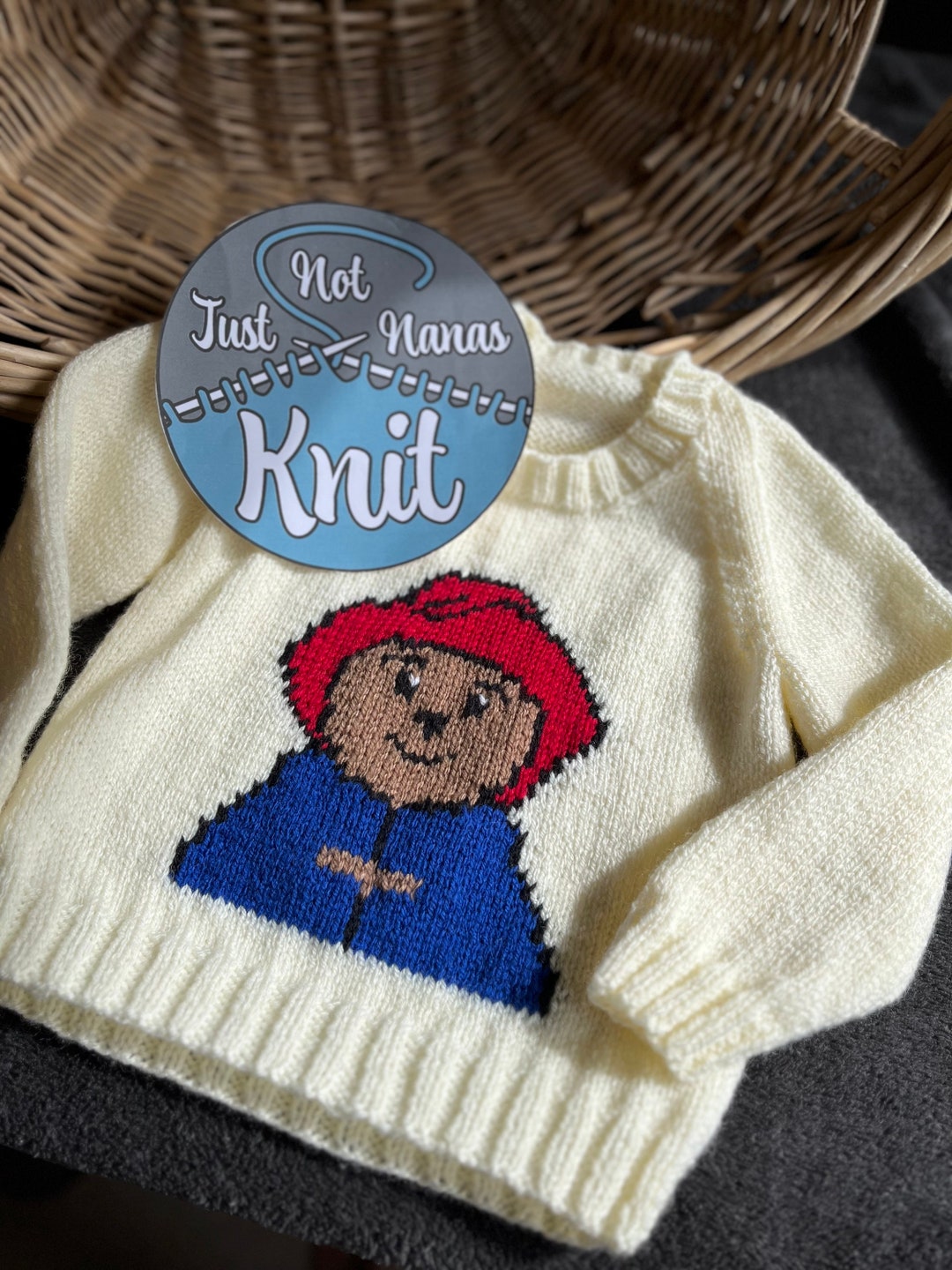 Paddington Bear Toddler Jumper Sweater Knitting Pattern With - Etsy UK