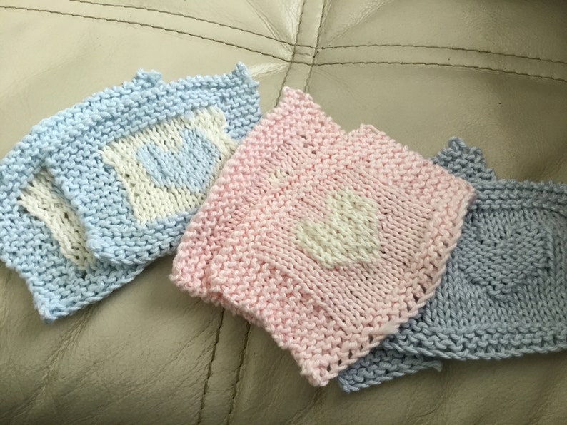 Bonding Squares Heart Design Knitting Pattern for Babies in NICU - Etsy