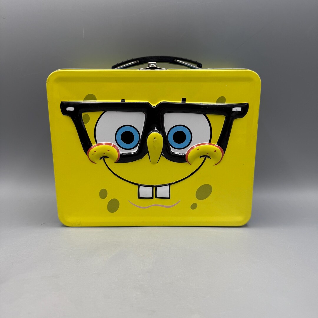 Vintage Spongebob Squarepants Small Lunchbox Styled Tin 7 1/2" X 6 ...
