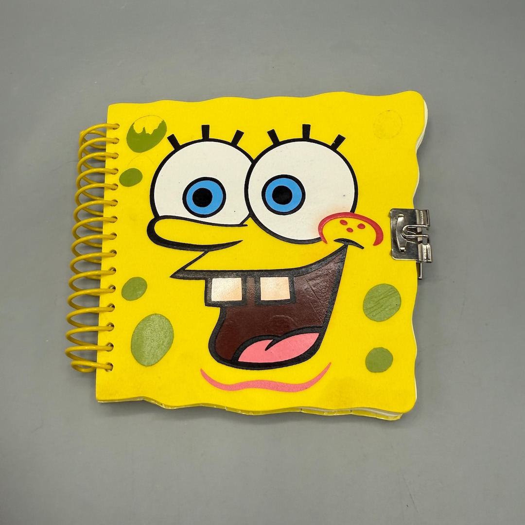 Flawed Vintage Spongebob Squarepants Diary, No Key - Etsy