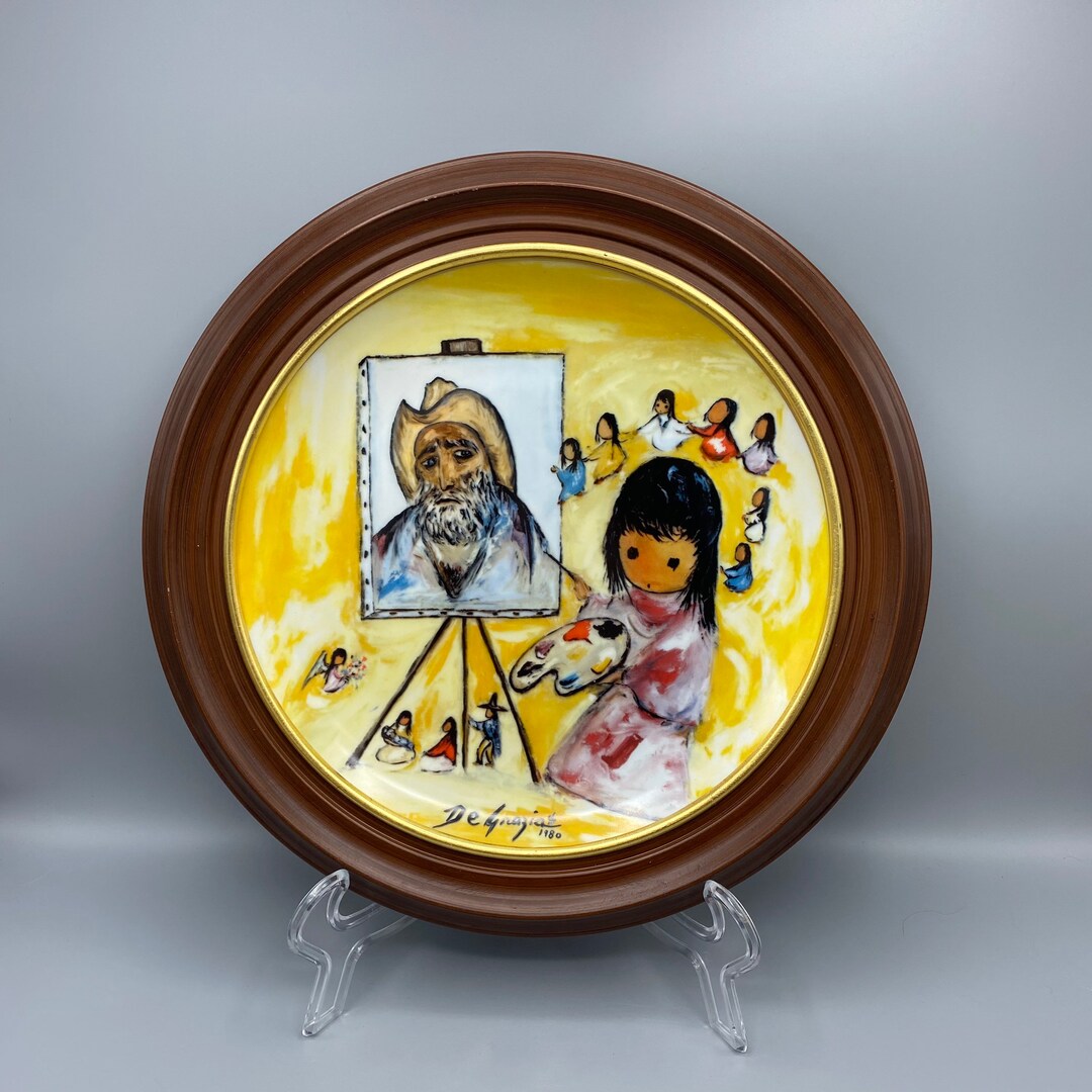 Ted Degrazia "little Girl Paints" Collectible Plate (1984) - Etsy