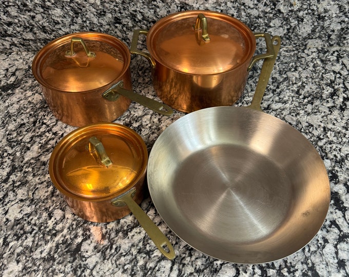 Vintage Revere Ware Limited Edition Copper Cookware Set (shipped With ...