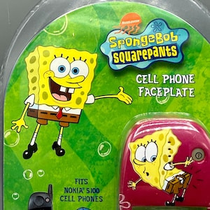 Vintage Spongebob Squarepants Nokia 5100 Cell Phone Faceplate, Sealed ...