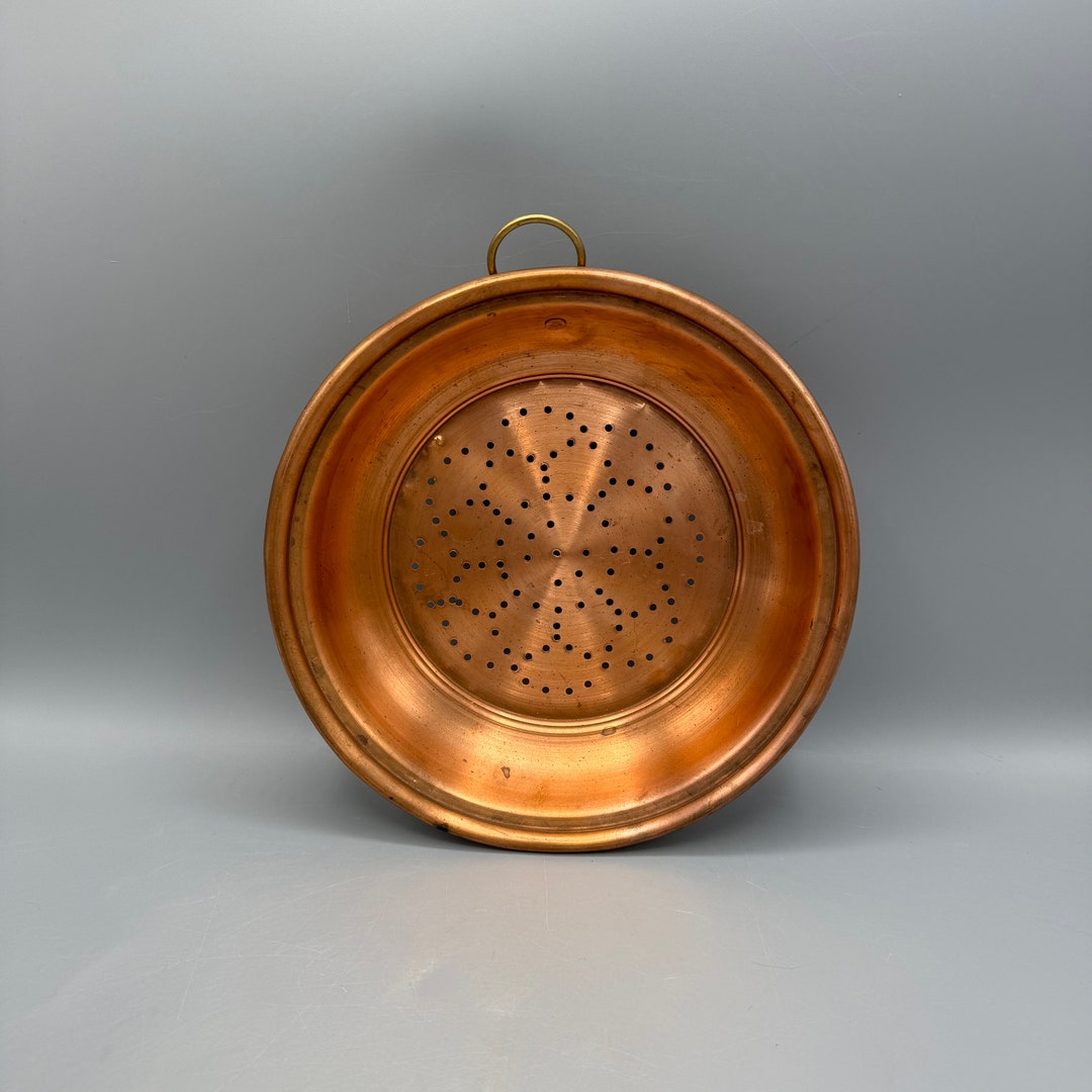Copper Sieve Strainer Wall Hanging, Vintage (diameter 8 1/2") - Etsy