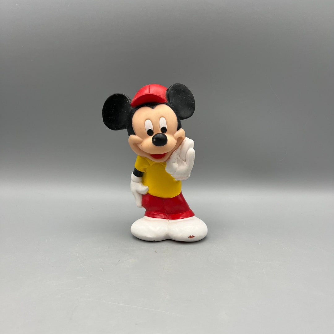 Playskool Rubber Squeak Mickey Mouse - Small Paint Flaws - Etsy