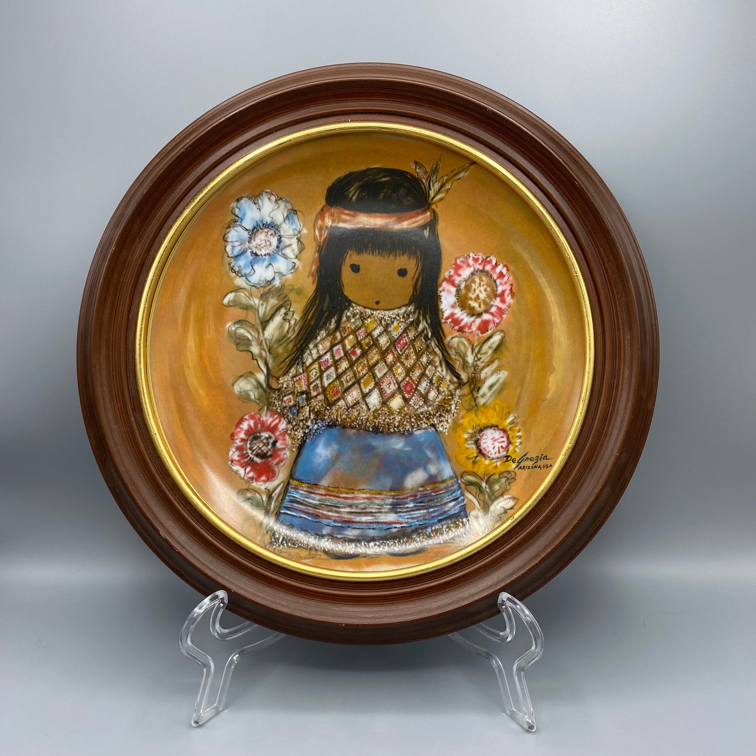 Ted Degrazia little Cocopah Indian Girl - Etsy
