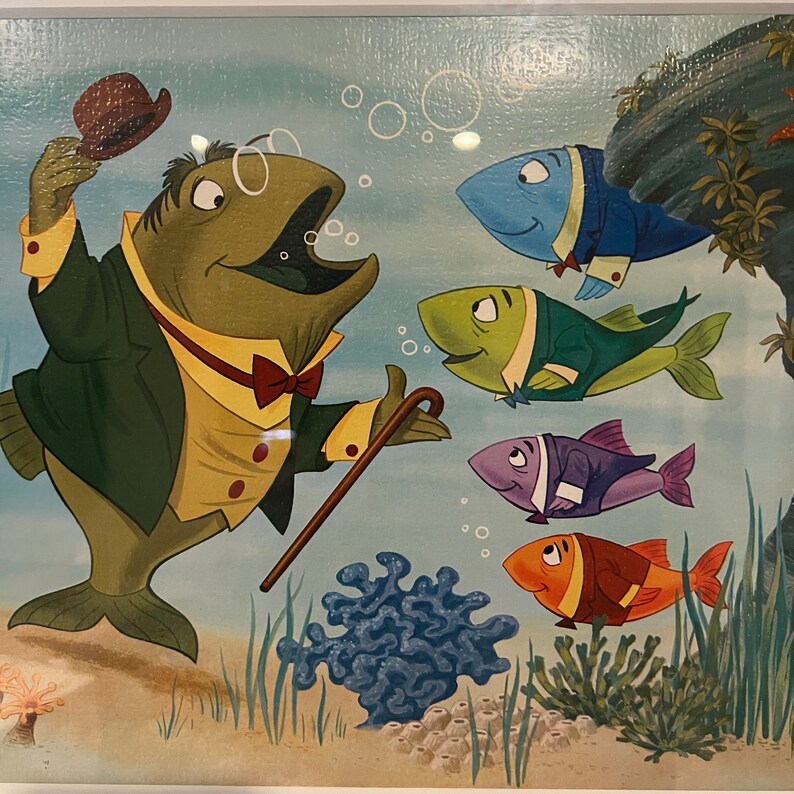 Mr. Codfish Bedknobs and Broomsticks Framed Art Print Vintage - Etsy
