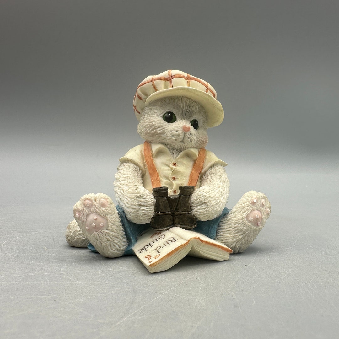 Observant, 1994 Madison Enesco Cat Figurine 401/706, Vintage Bird ...