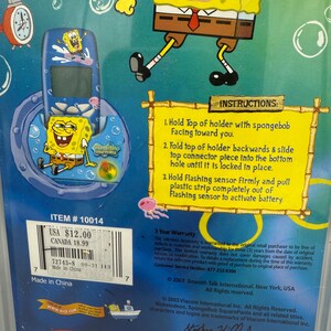 Vintage Spongebob Squarepants 2003 Cell Phone Desktop Phone Holder ...