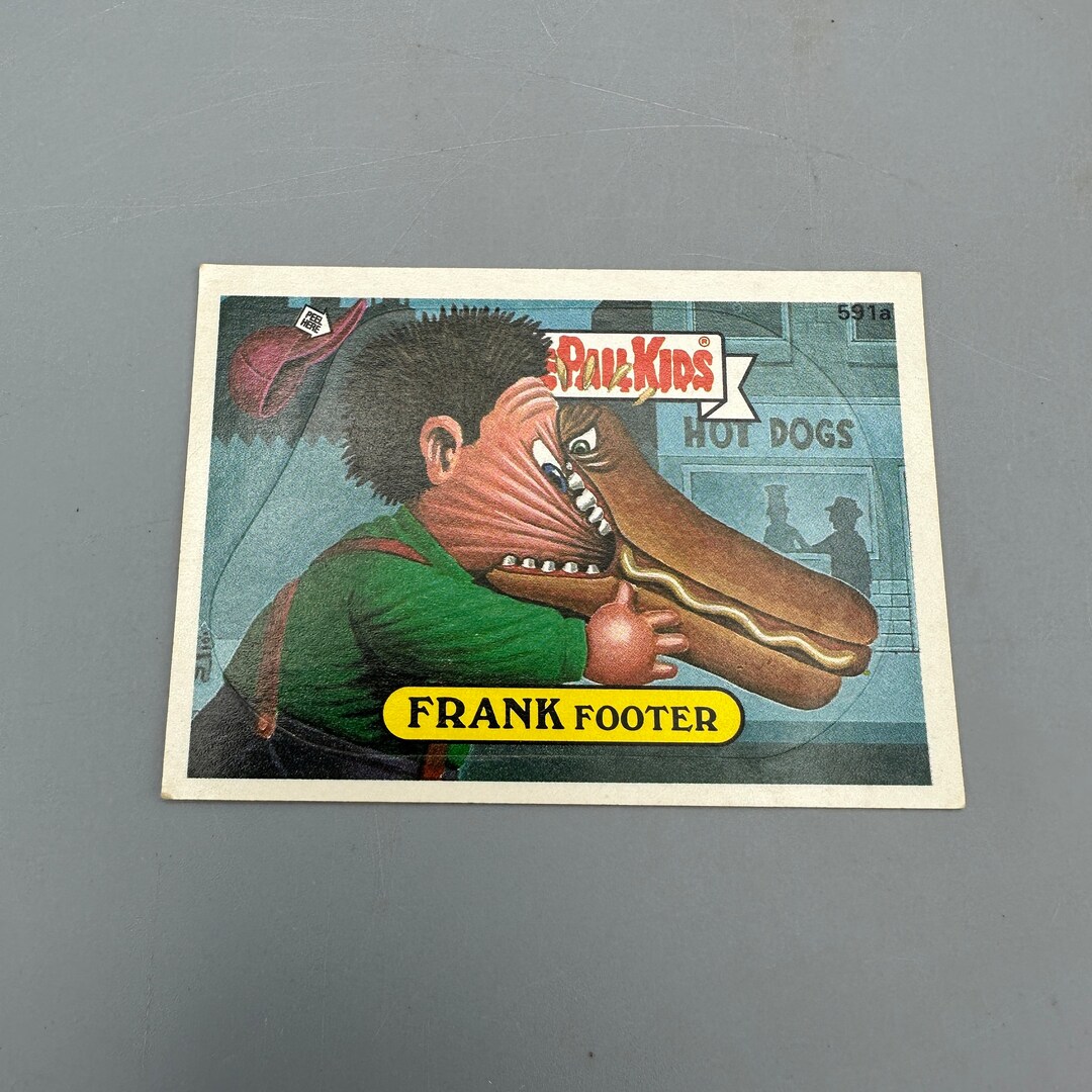 Garbage Pail Kids Card, FRANK FOOTER, 591A, 1988 Topps Card, Series 15 ...