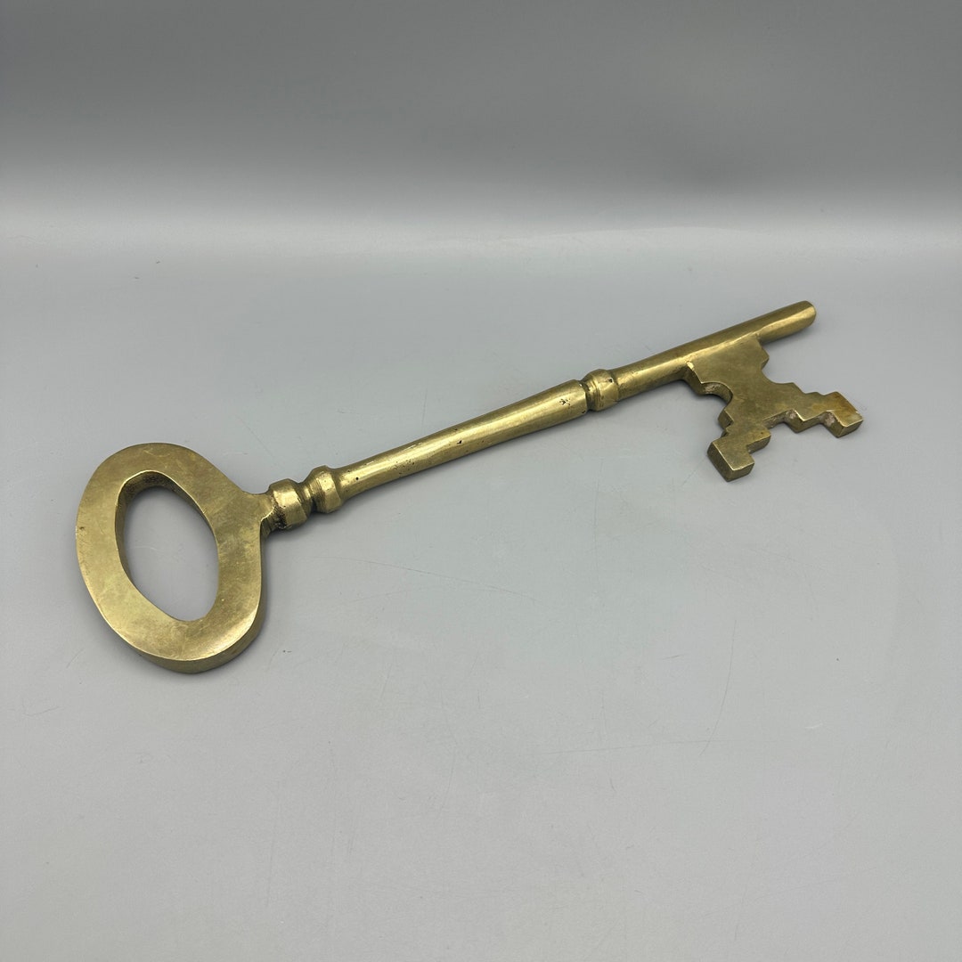 Brass Key Paperweight, Vintage - Etsy