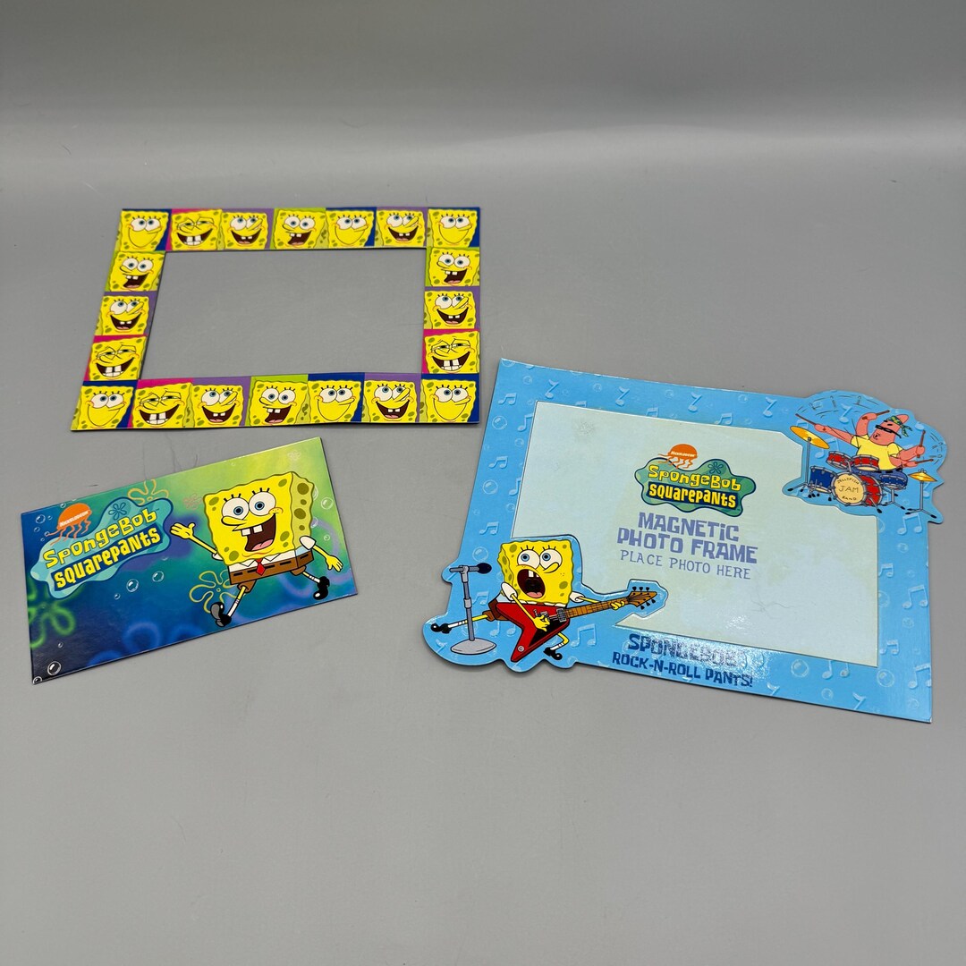 Vintage Spongebob Squarepants Bikini Bottom Photo Frame Magnets - Etsy