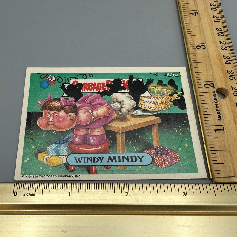 Garbage Pail Kids Card WINDY MINDY 605A 1988 Topps Card - Etsy