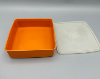 Orange Tupperware Box - Etsy