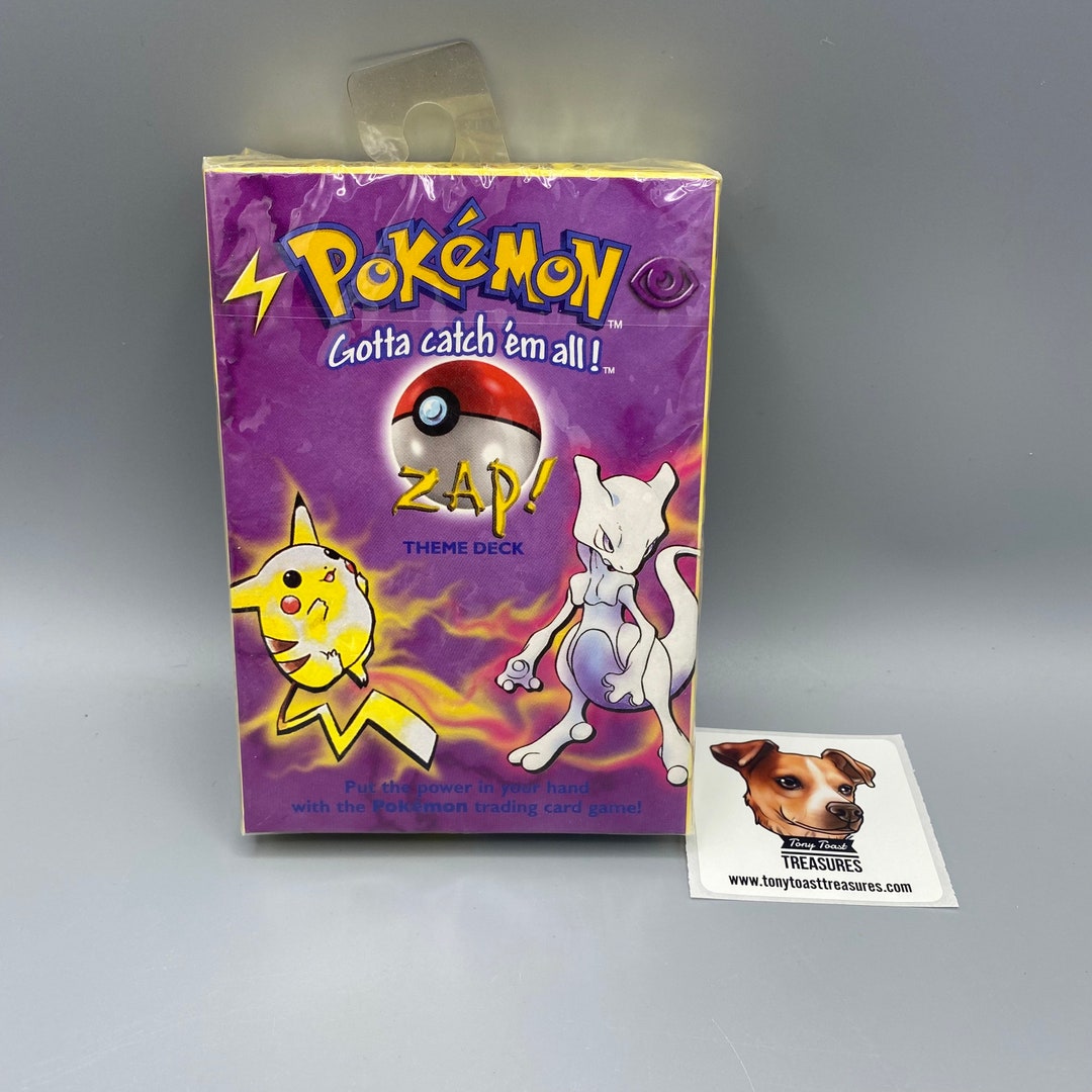 Pokemon Zap Theme Deck, 1999 - Factory Sealed, Never Opened (shipped ...