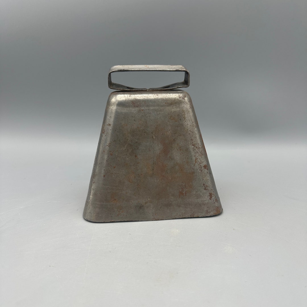 Cow Bell, Rusty Vintage (silver Colored) - Etsy