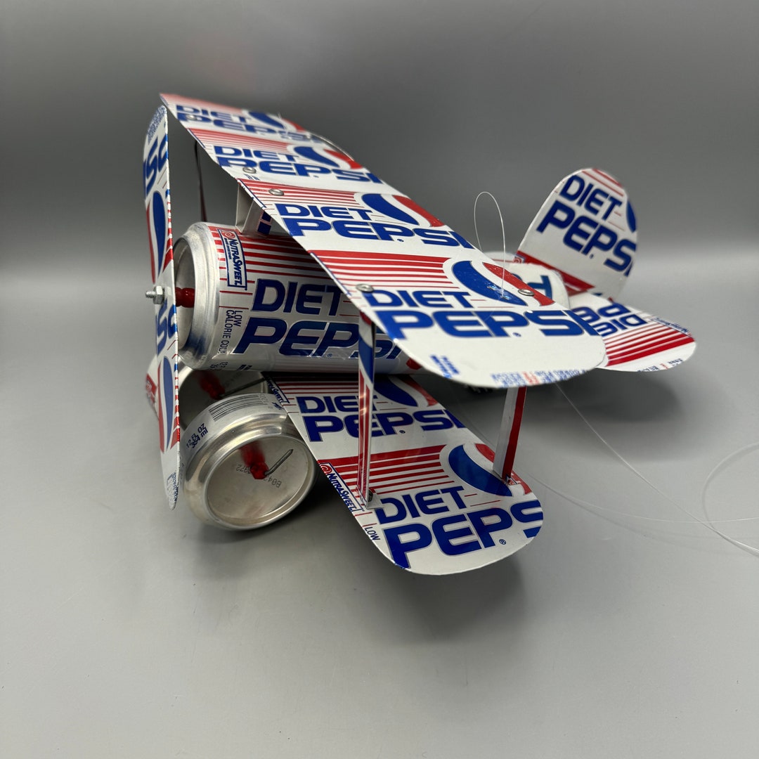 Vintage Diet Pepsi Soda Can Airplane - Etsy