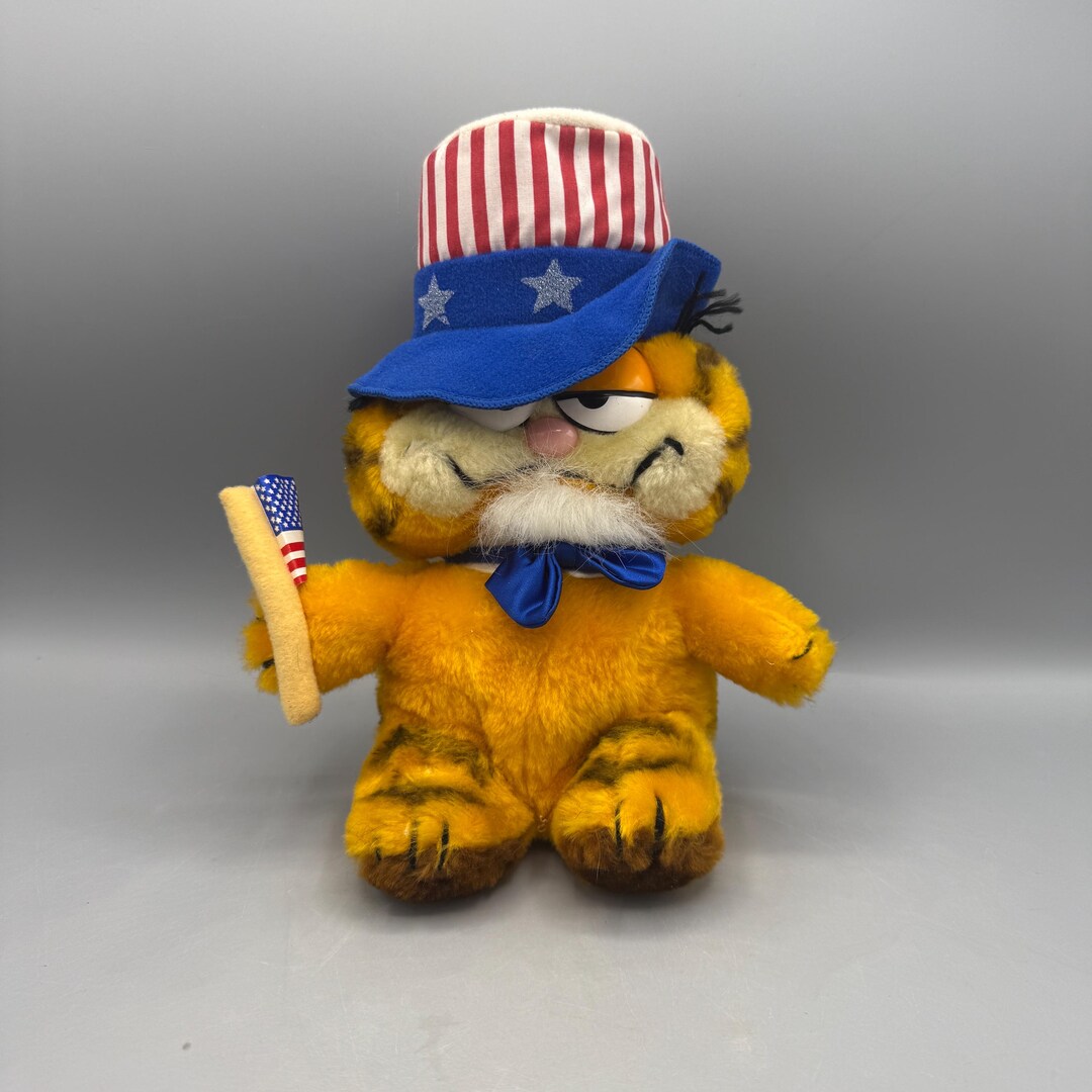 Uncle Sam Garfield, 4th of July Garfield, Vintage Garfield Plush Toy - Etsy
