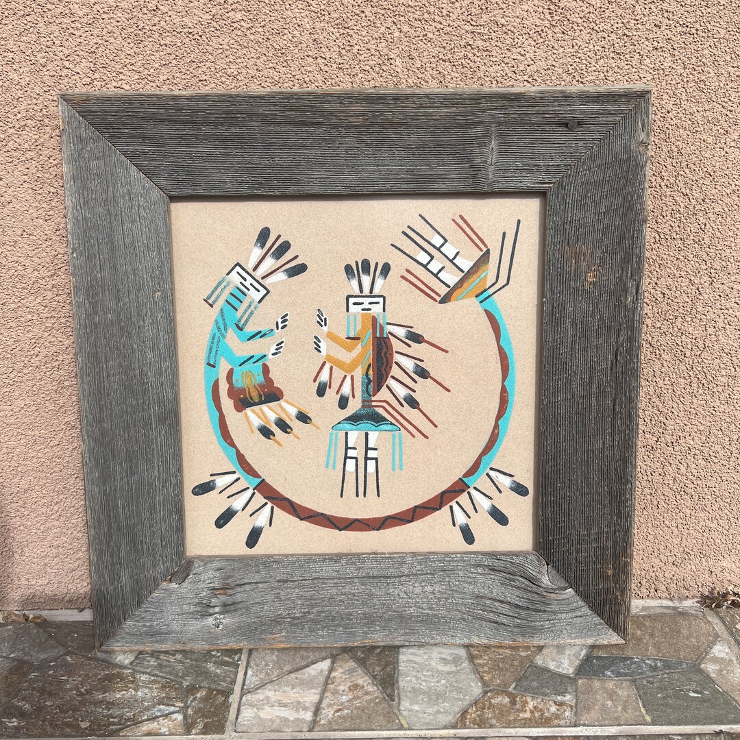 Native American Sandpainting Art Tile, Zee by Carolyn Chicharello ...