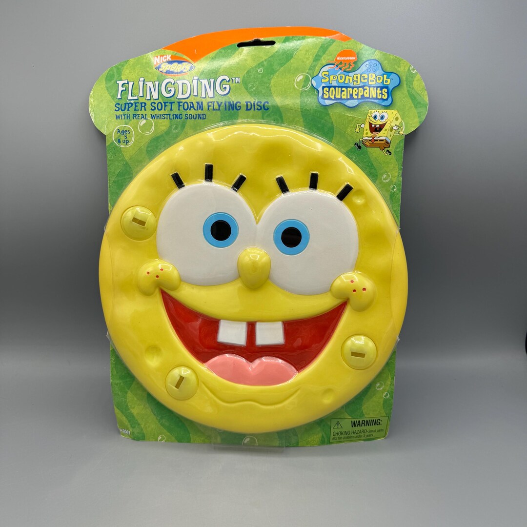 Vintage Spongebob Soft Foam Flying Disc, Spongebob Squarepants Frisbee ...