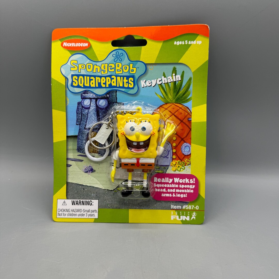 Vintage Spongebob Keychain, Spongebob Squarepants 90s Cartoon - Etsy