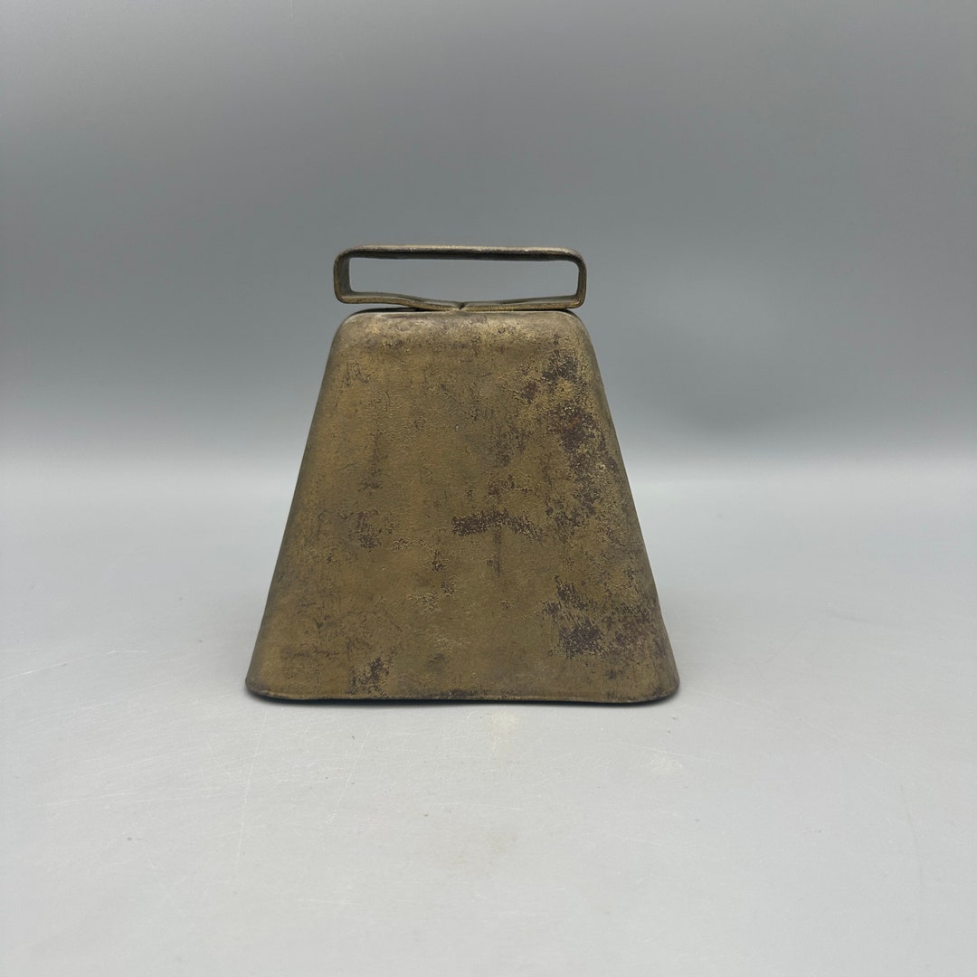 Cow Bell, Rustic Vintage (gold Colored) - Etsy