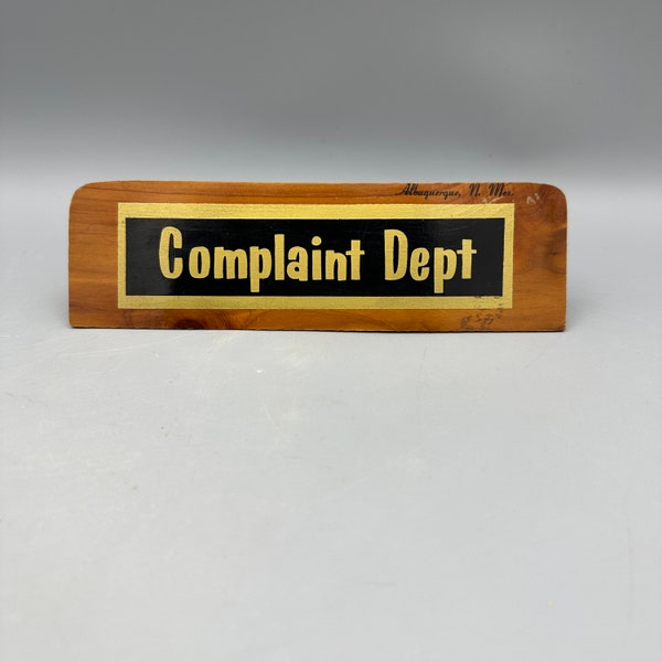 Complaint Department - Etsy