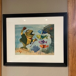 Mr. Codfish Bedknobs and Broomsticks Framed Art Print, Colorful Disney ...