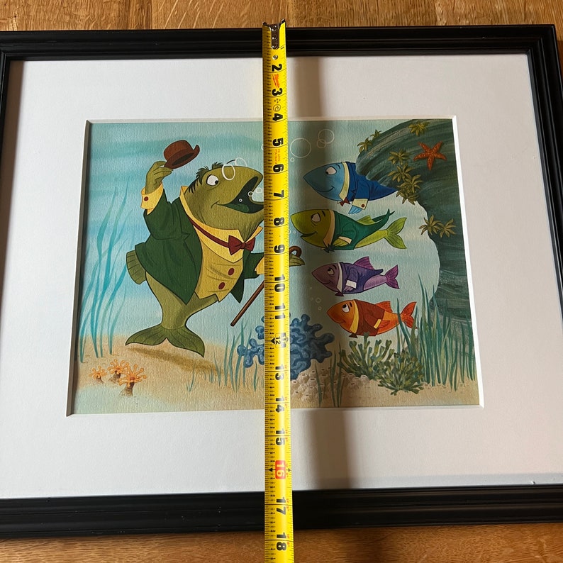 Mr. Codfish Bedknobs and Broomsticks Framed Art Print, Colorful Disney ...