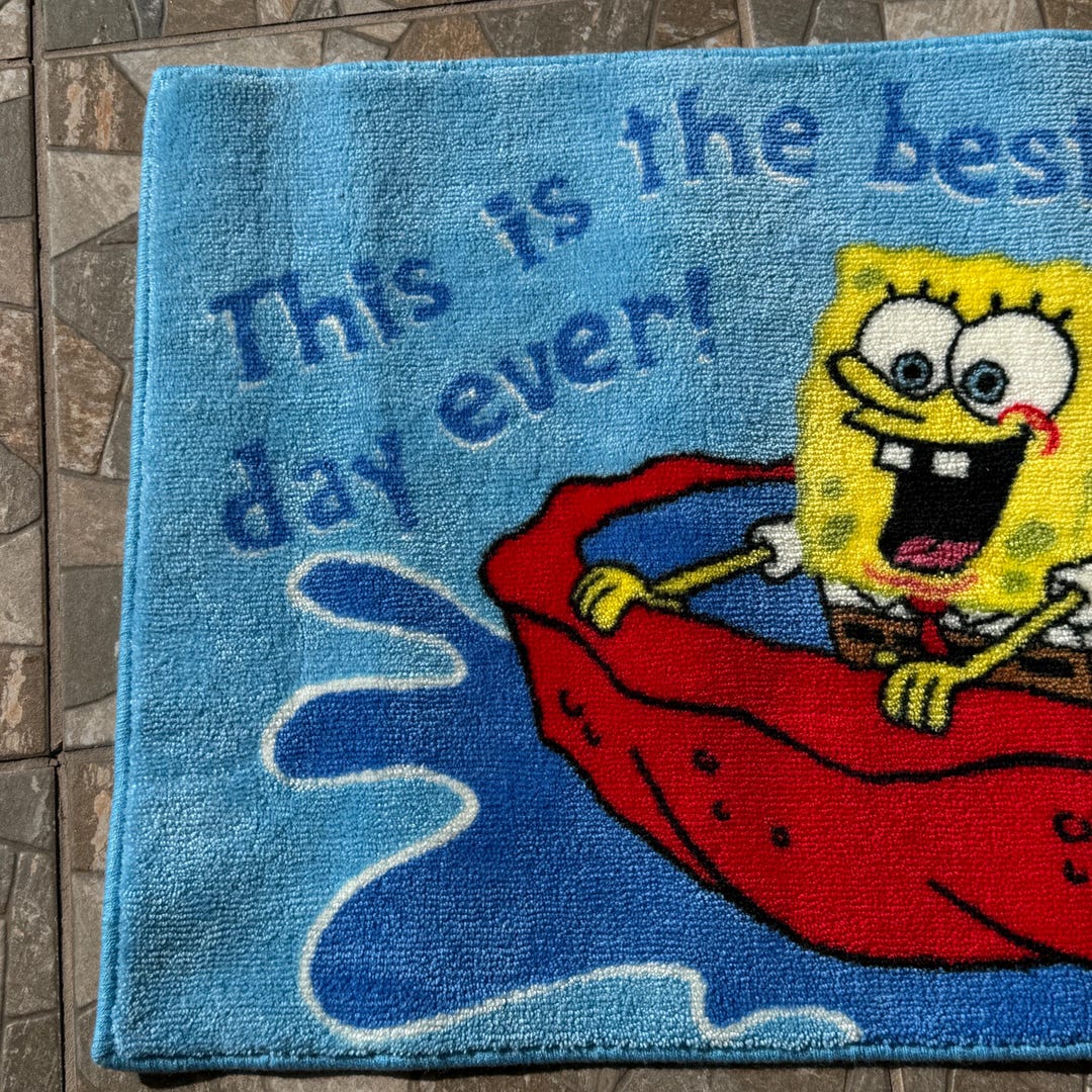 Vintage Spongebob Squarepants This is the Best Day Ever! Area Rug With ...