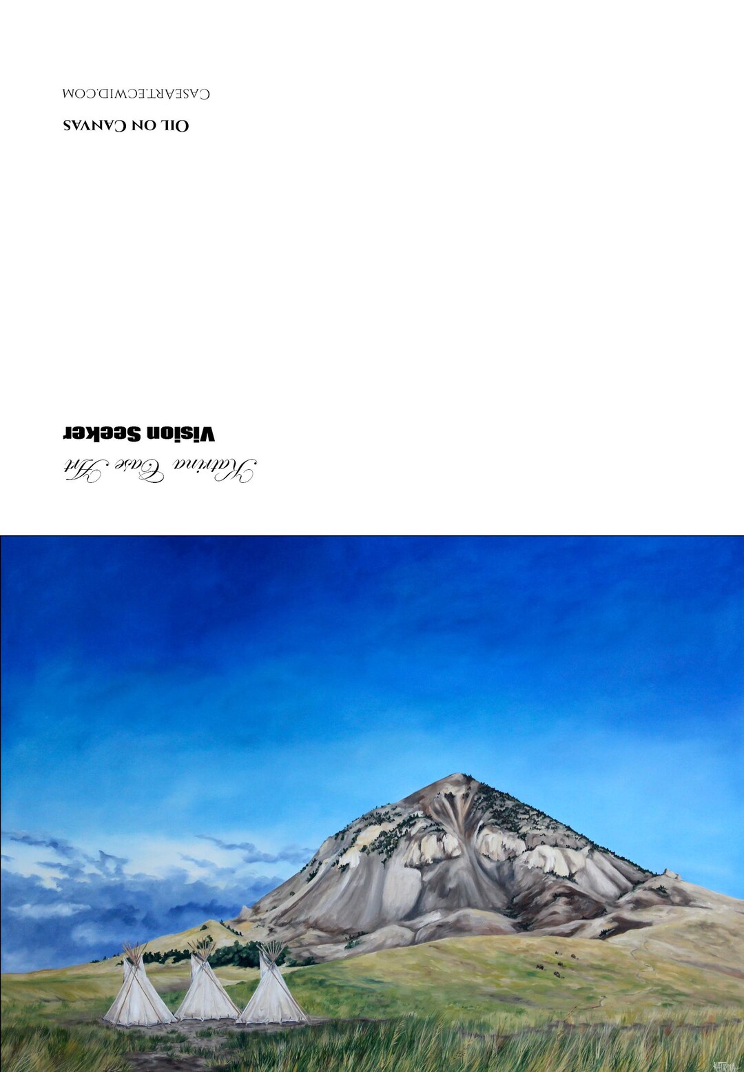 Native American Oil Painting Themed Note Cards With Envelopes - Etsy