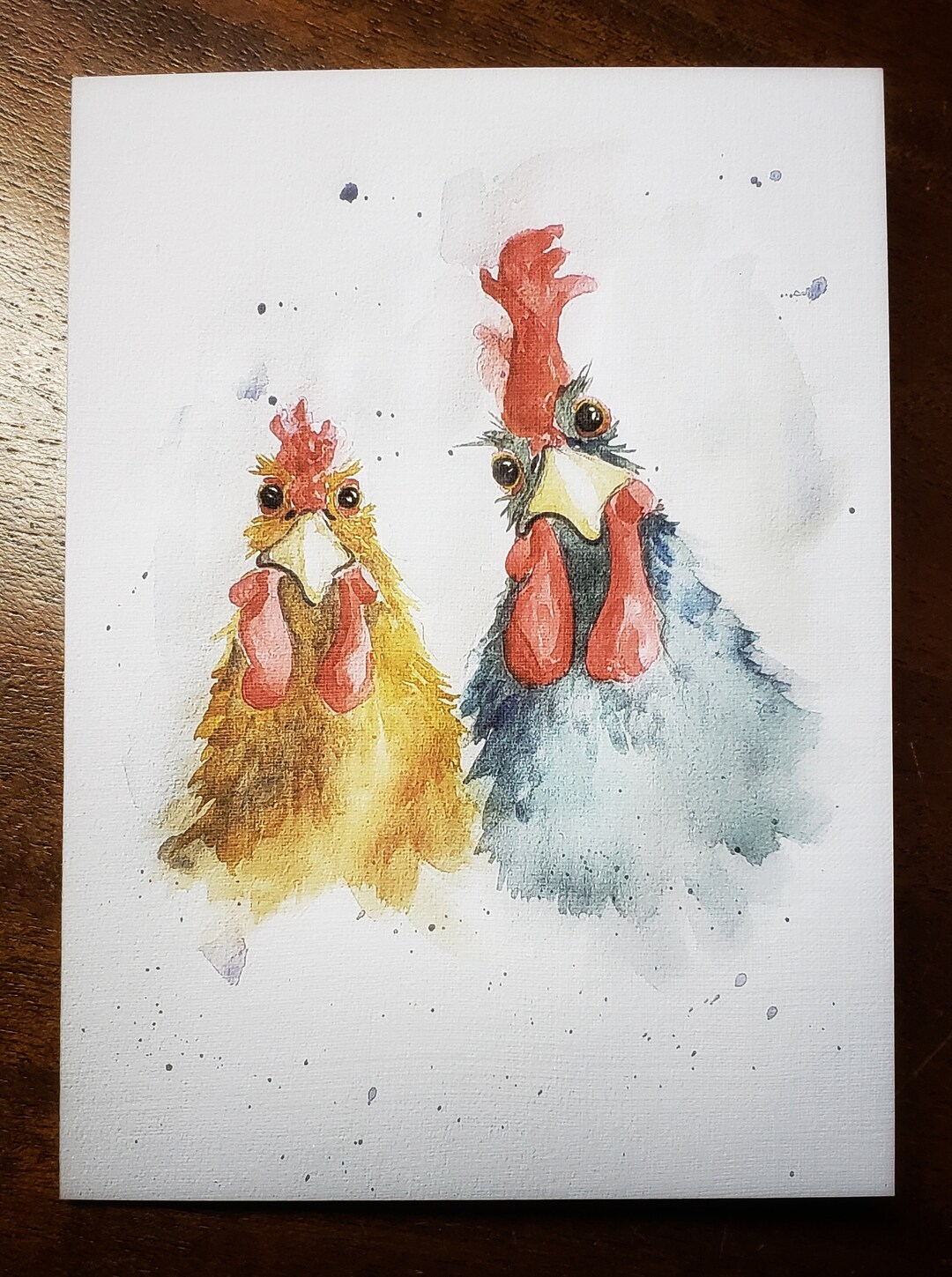Comical Chicken Note Greeting Cards - Etsy