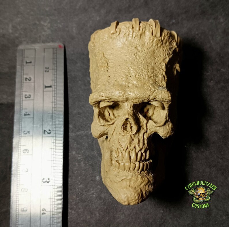 Frankenstein Skull 1/4 Scale Relief Unpainted Resin Casting ...